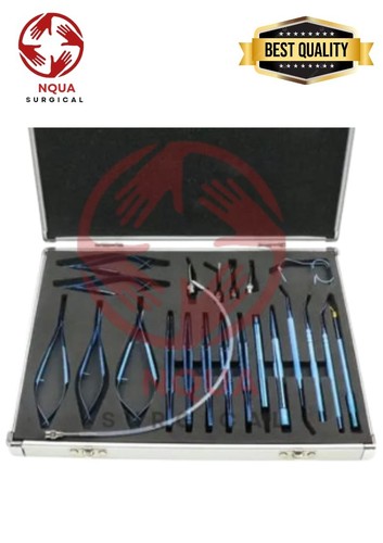 Ophthalmic Cataract Surgery Instrument Set 21PCS | Titanium & Steel ...
