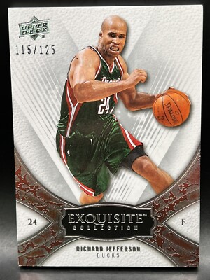 2008-09 UD Exquisite Collection Richard Jefferson 115/125 NM+ NBA Bucks ...