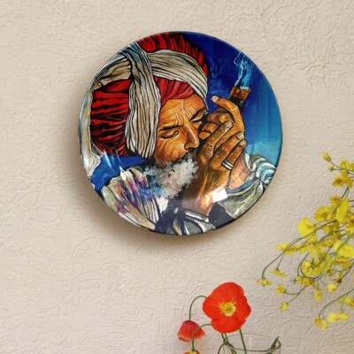Wall Hanging Ceramic Plate Traditional Art Decor 8 inches | eBay