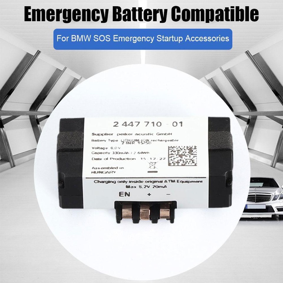For BMW Battery-84102447710 & 2447710 Emergency Battery Compatible ...