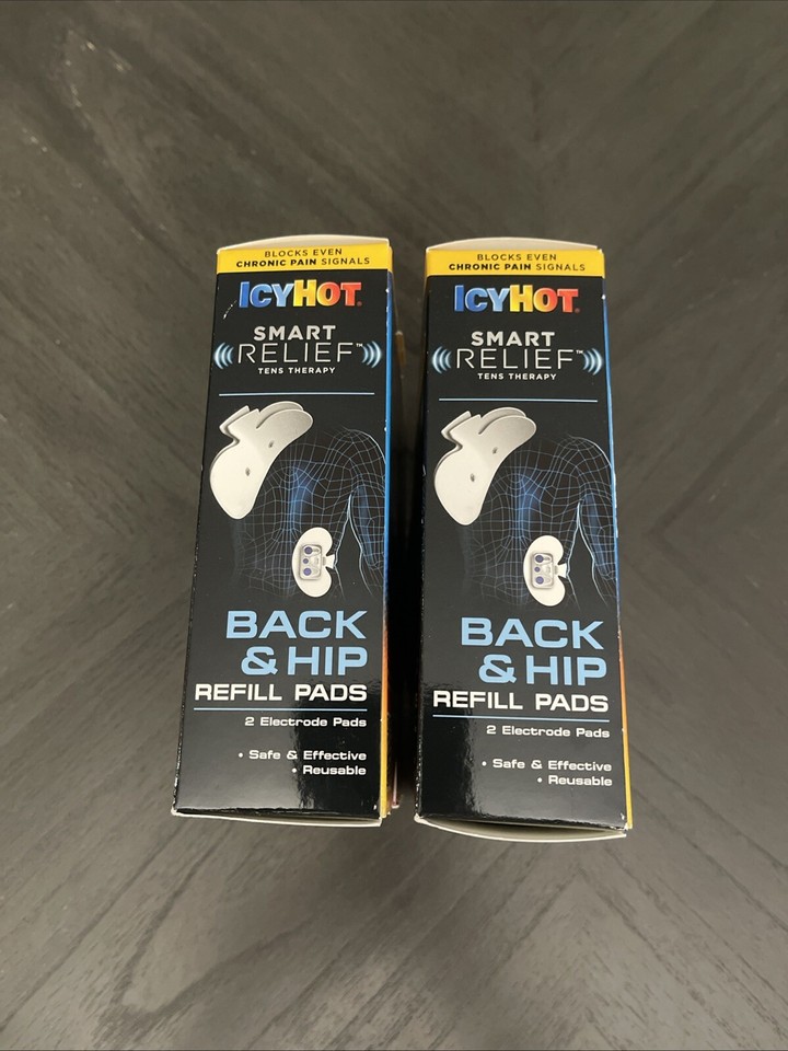 Icy Hot Smart Relief Tens Therapy Back & Hip 4 Pads In 2 PAC | eBay