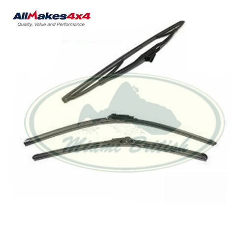 LAND ROVER FRONT RH LH & REAR WIPER BLADE KIT SET x3 FREELANDER LR2 ...