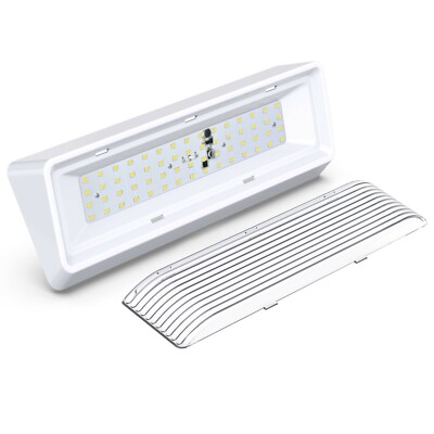 12V XL Light Fixture LED RV Exterior Porch Utility Light Clear Lens 12 ...