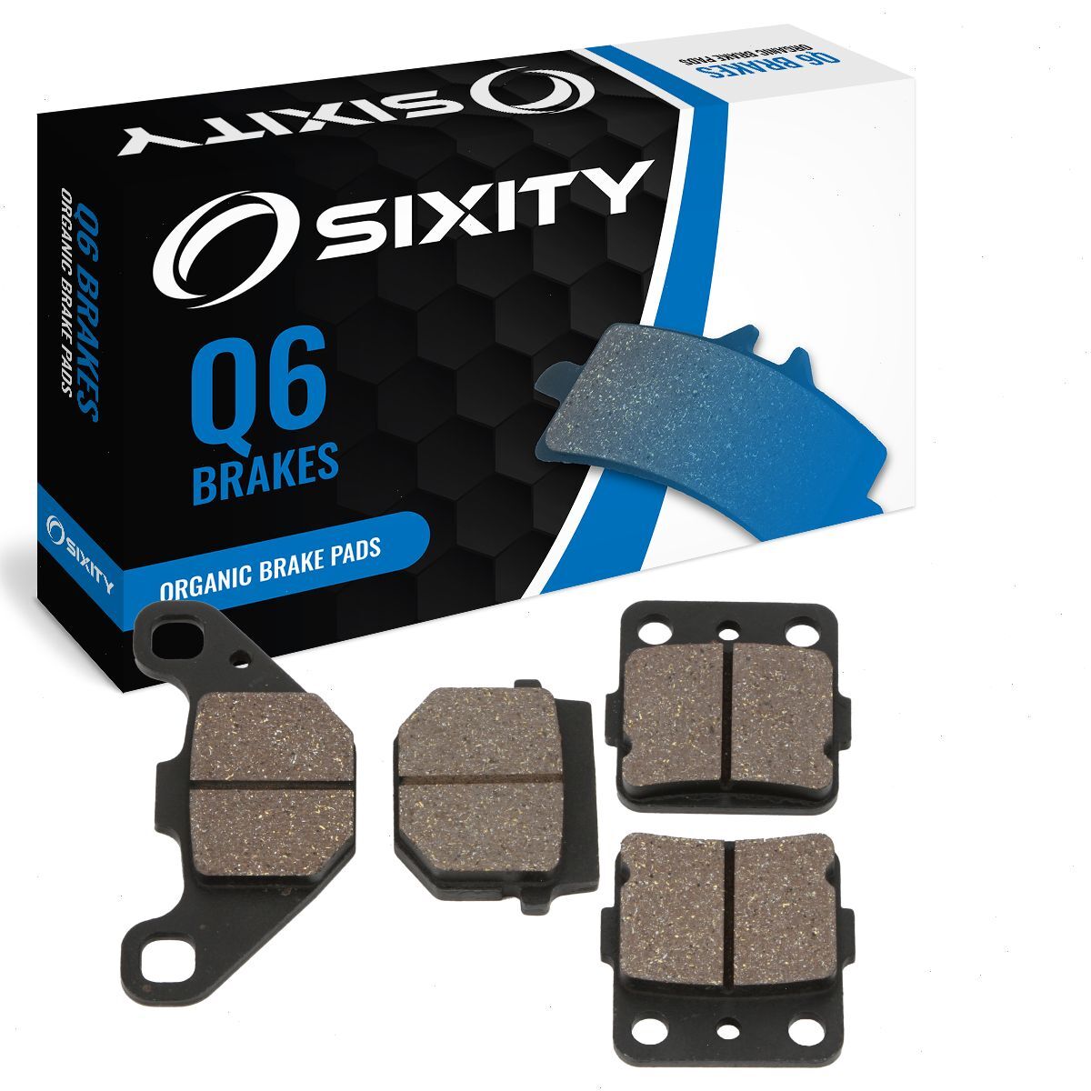 Front + Rear Organic Brake Pads 1988-1991 Kawasaki KX80 Big Wheel Set ...