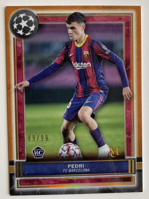 2021-22 Topps Museum Collection UEFA PEDRI RC /99 FC Barcelona | eBay