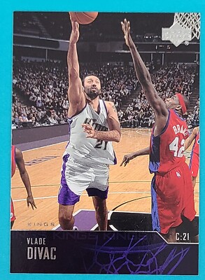 2003-04 Upper Deck #238 Vlade Divac Sacramento Kings BASKETBALL Card P7 ...