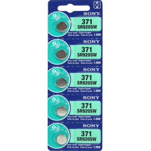 5 Battery SONY 371 SR920SW AG6 SR69 SR92 V371 D371 LR921 L920 GP37 1 ...