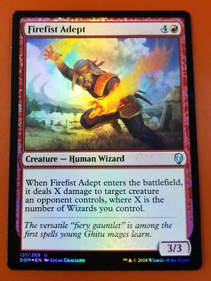 1x Firefist Adept | FOIL | Dominaria | MTG Magic Cards | eBay