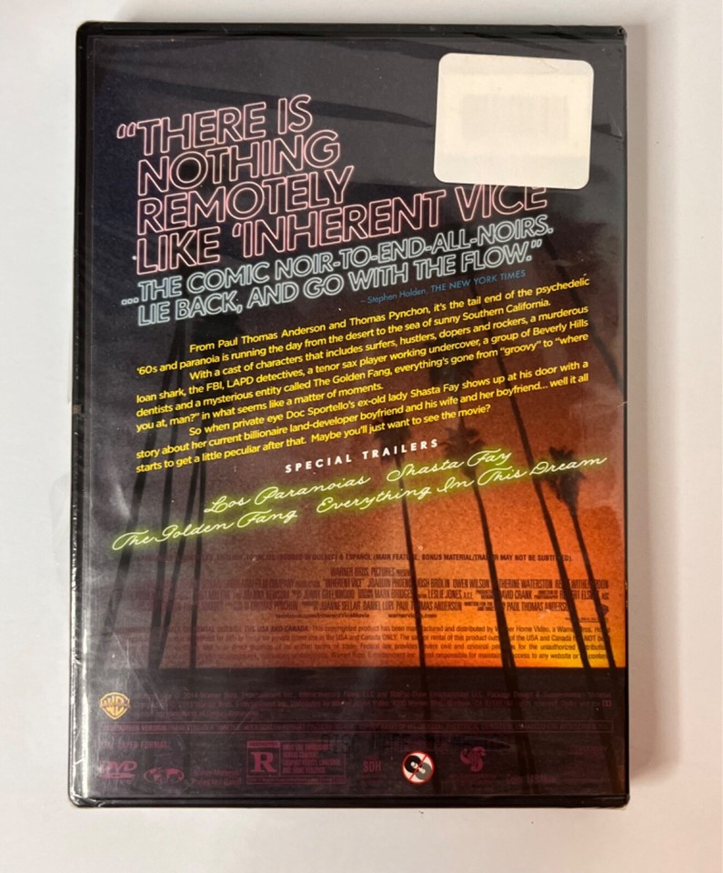 Inherent Vice DVD 2014 Joaquin Phoenix Josh Brolin Owen Wilson NEW | eBay