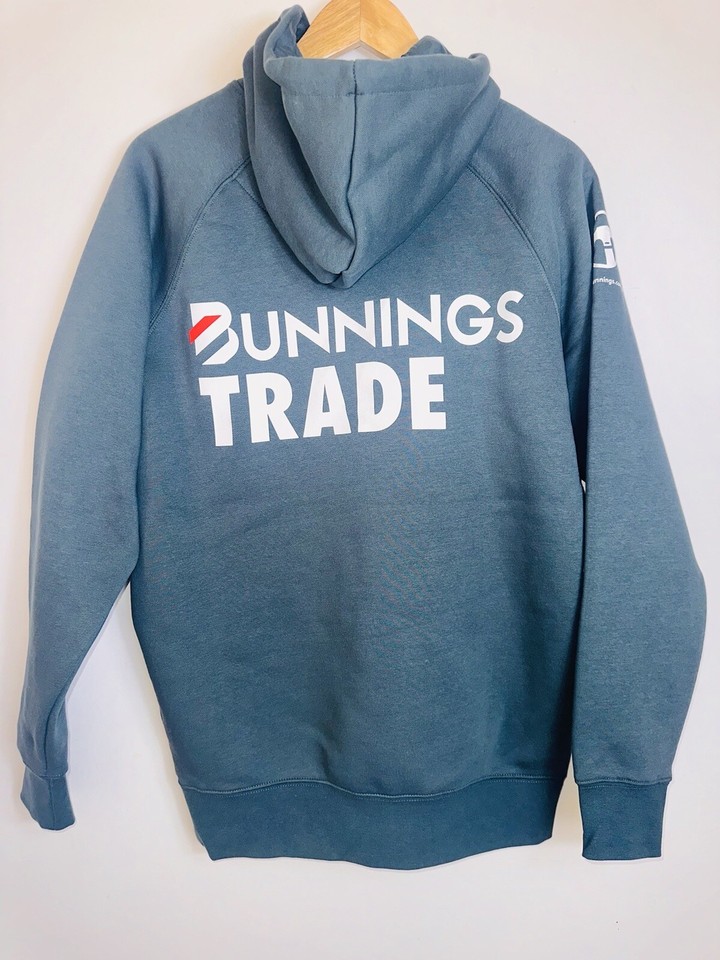 Bunnings Jumper Mens Size 2XL green tradie fleece hoodie New | eBay ...