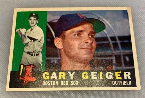 1960 Topps # 184 Gary Geiger Boston Red Sox Baseball Card | eBay