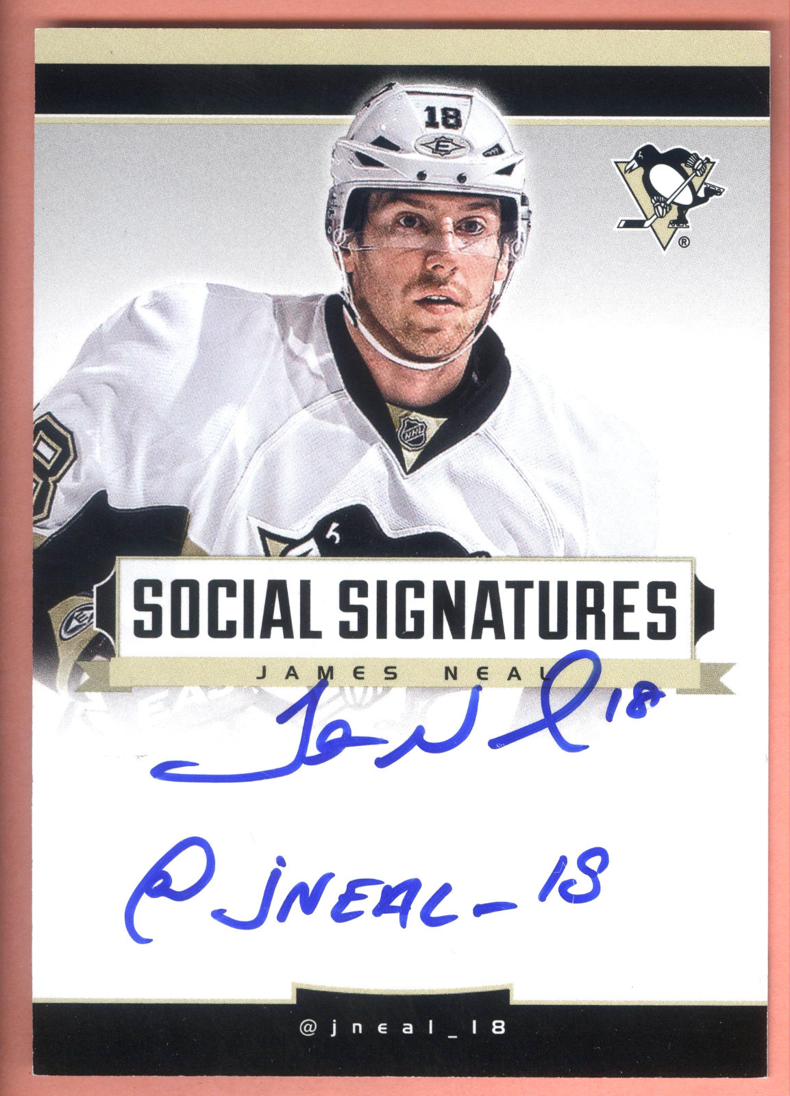 13/14 Panini Social Signatures #SS-JN James Neal On Card Autograph ...