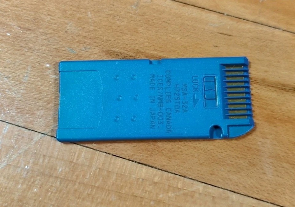 OEM Sony Genuine Memory Stick | 32MB MEGABYTE | MSA-32A | eBay