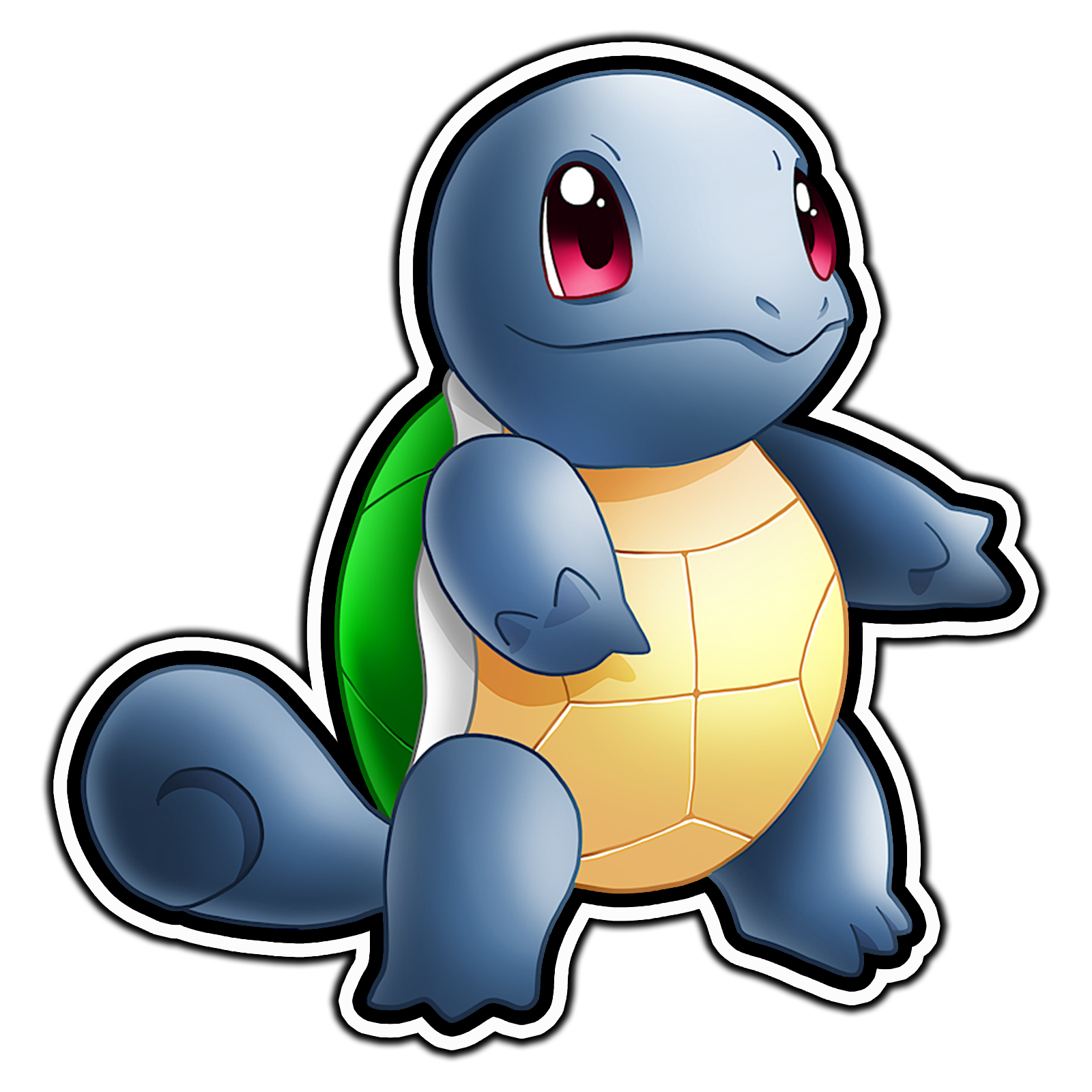 Shiny Squirtle Waterproof Vinyl Sticker Decal Die-Cut | eBay