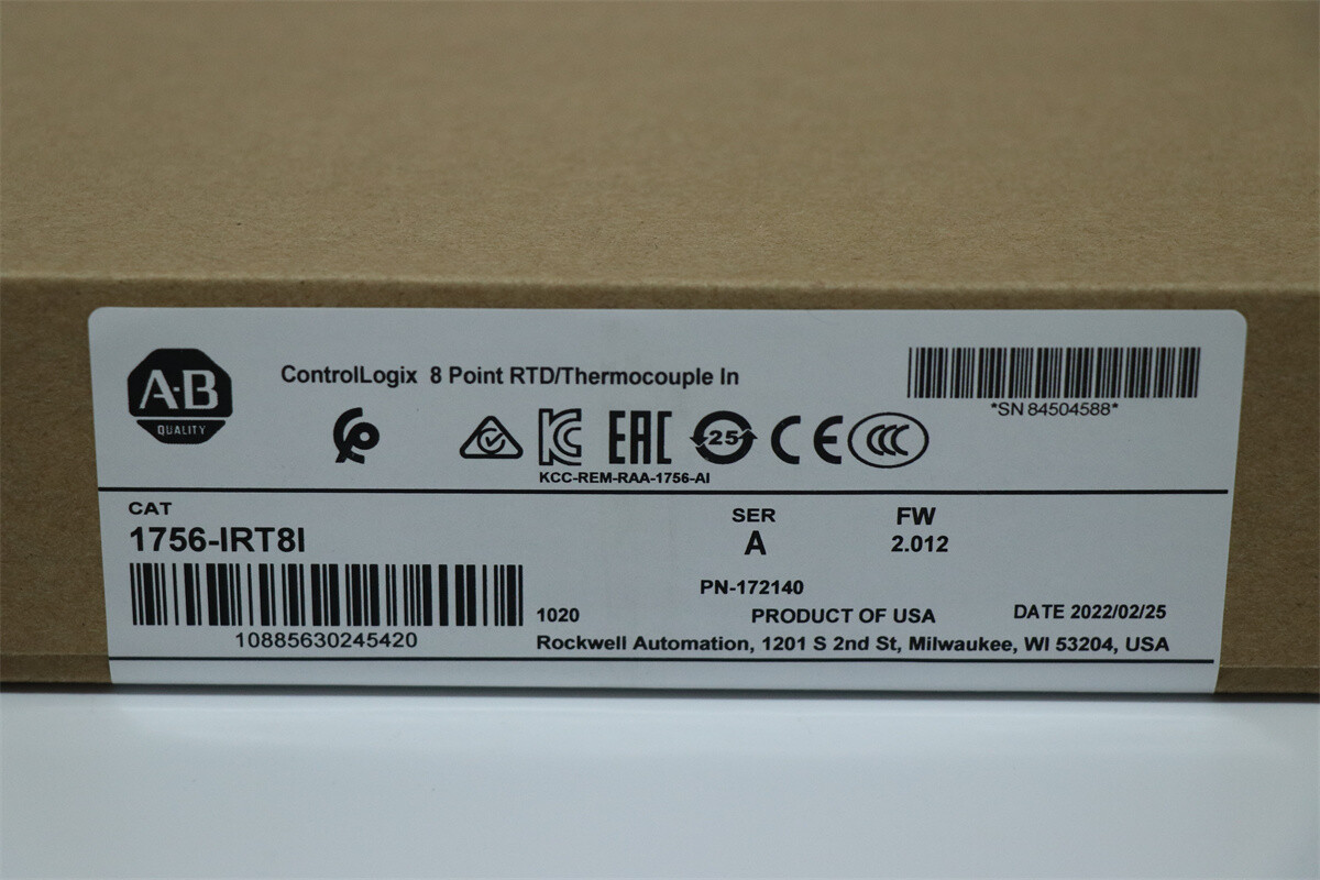 Factory Sealed Allen Bradley 1756-IRT8I /A ControlLogix 8 Point RTD ...