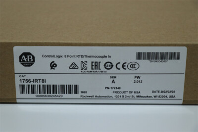 Factory Sealed Allen Bradley 1756-IRT8I /A ControlLogix 8 Point RTD ...