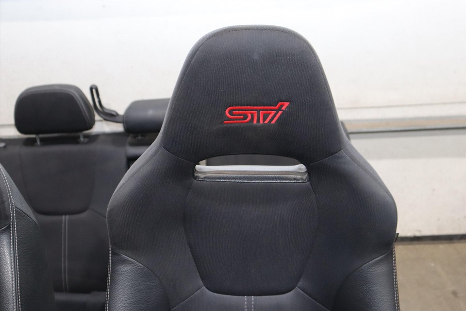 JDM 2008-2014 Subaru WRX STi Hatchback Front & Rear Leather Seats 08-14 GRB HB | eBay