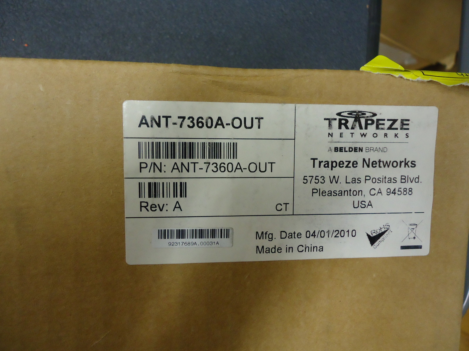 ANT-7360A-OUT, Trapeze Networks, MP-632 ANT OMNI Dual Band, BRAND NEW ...