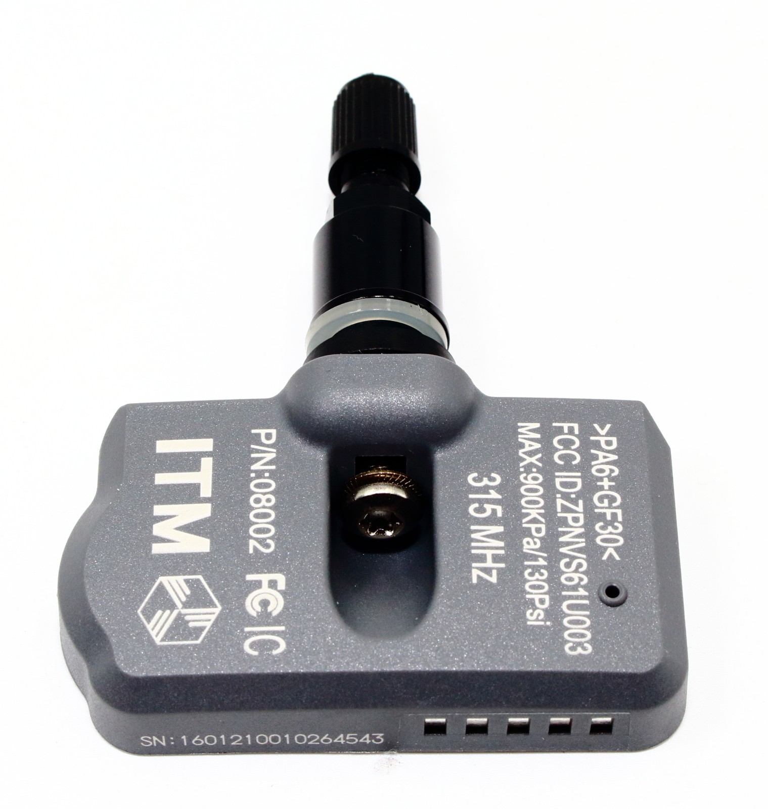 4 TPMS Tire Pressure Sensors Mercedes Benz Gloss Black Aluminum Valve ...