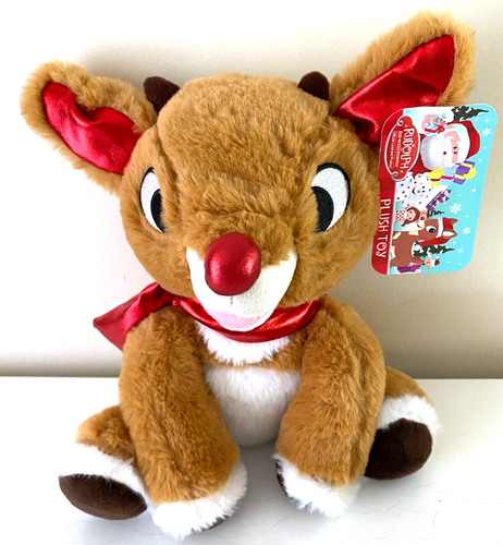 Rudolph the Red Nosed Reindeer Sitting Plush Toy 12" New with tag ...