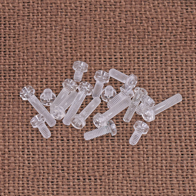 3MM 4MM 5MM 6MM Round Head Plastic Screw PC Transparent Acrylic Screws ...