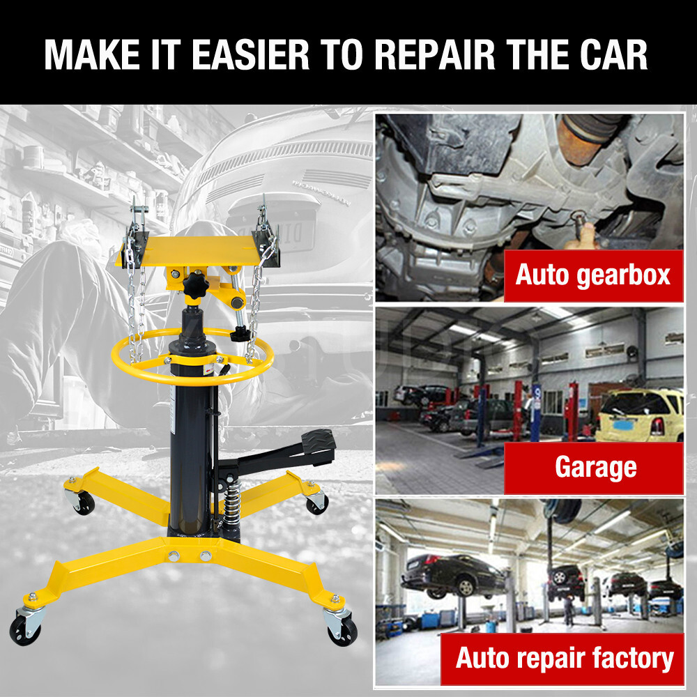 Hydraulic Transmission Jack 0.5 Ton Stand Gearbox Lifter Hoist 2 Stage ...