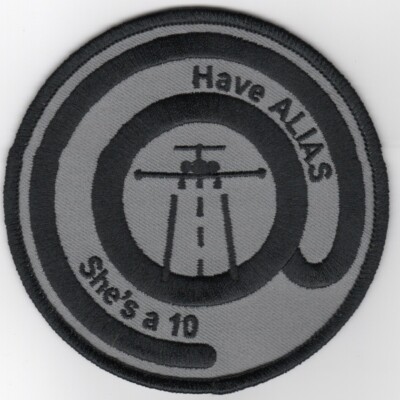 4" AIR FORCE TPS CLASS 17B ALIAS GRAY SHE'S A 10 ALIAS EMBROIDERED ...