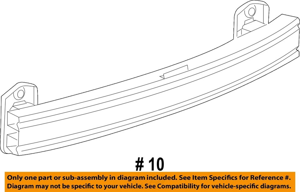 GM OEM 12-16 Sonic Rear Bumper Bumper Components-Impact Bar 42391714 | eBay