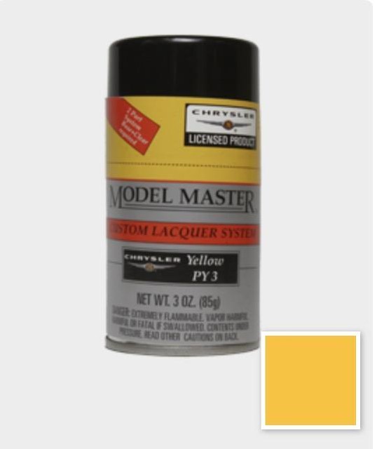 Testors CHRYSLER Yellow 3oz Spray Paint 28104 Tes28104 Testor for sale ...