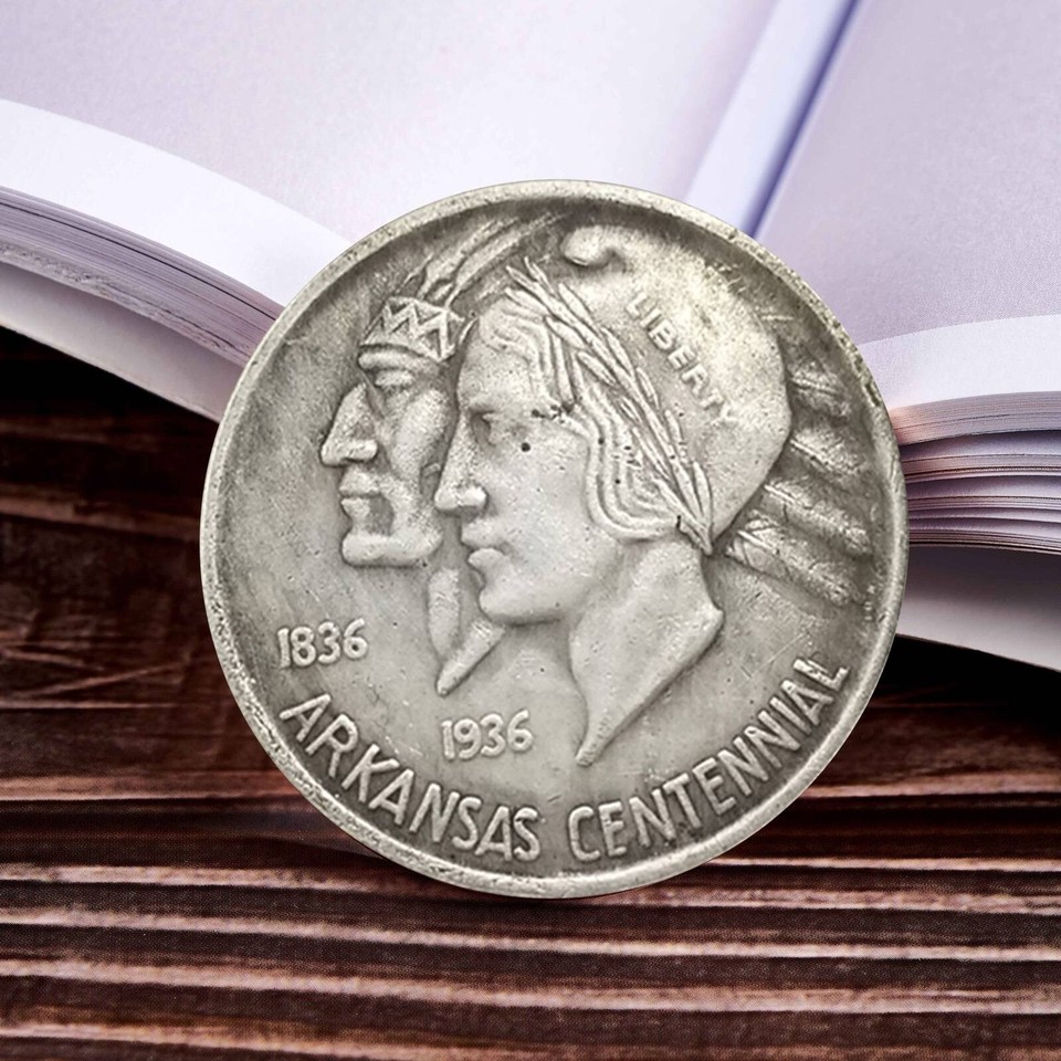 1836 1936 1937 Arkansas Commemorative Silver Half Dollar Coin ...