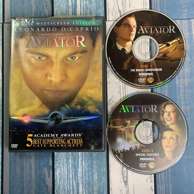 The Aviator (DVD, 2004) Leonardo DiCaprio, Cate Blanchett - COMPLETE ...