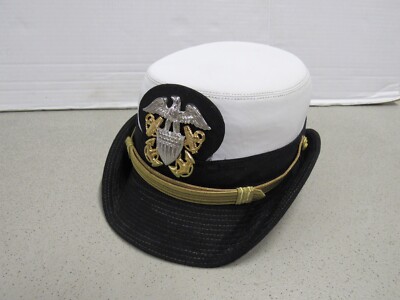 US Navy Womens Officer Service Hat Lieutenant Commander Bucket Hat Size ...