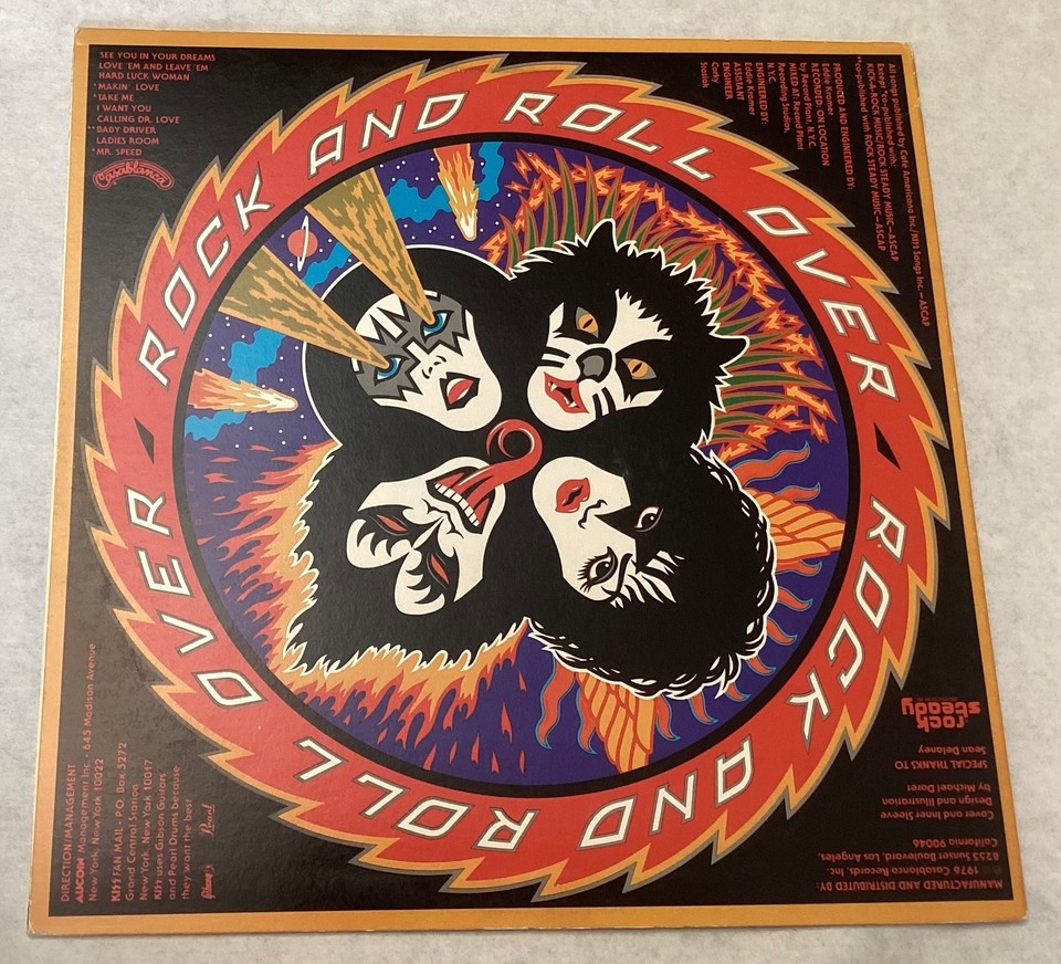 KISS Rock and Roll Over 1976 Vinyl LP with Sticker KISS NEAR MINT | eBay