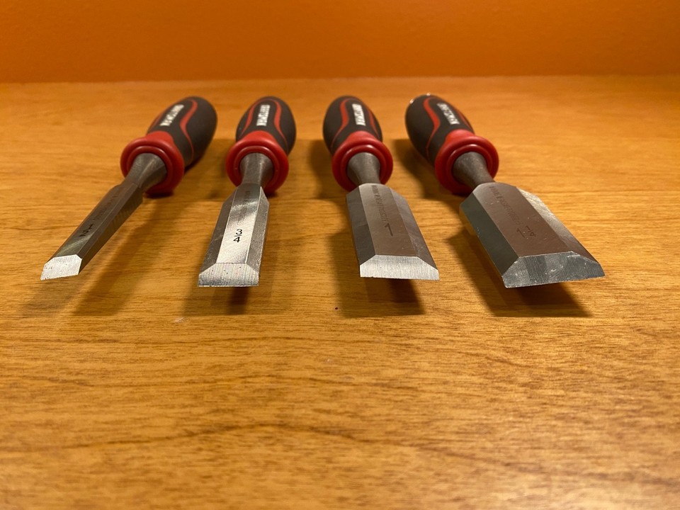 CRAFTSMAN 4-Pc Wood Chisel Set, 1/2", 3/4", 1", 1-1/4", Excellent Condition | eBay