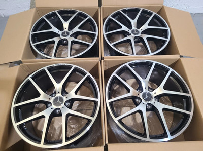 20 MERCEDES AMG RIMS GLE GLE63 53 43 GLS580 GLS450 RIMS WHEELS BLACK ...