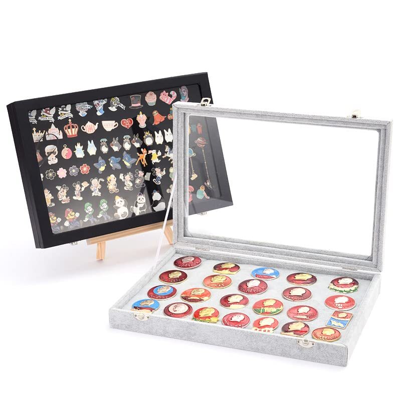 11x8 Inch Enamel Pin Display Frame Shadow Box for Medal Jewelry Pin ...