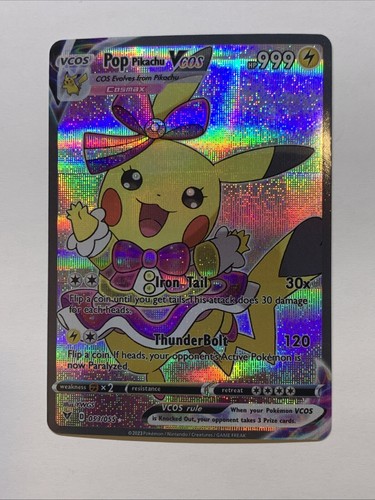 Pikachu Cosplay Pop Star Girl Pokémon Custom ACG Card Holo Foil Anime ...