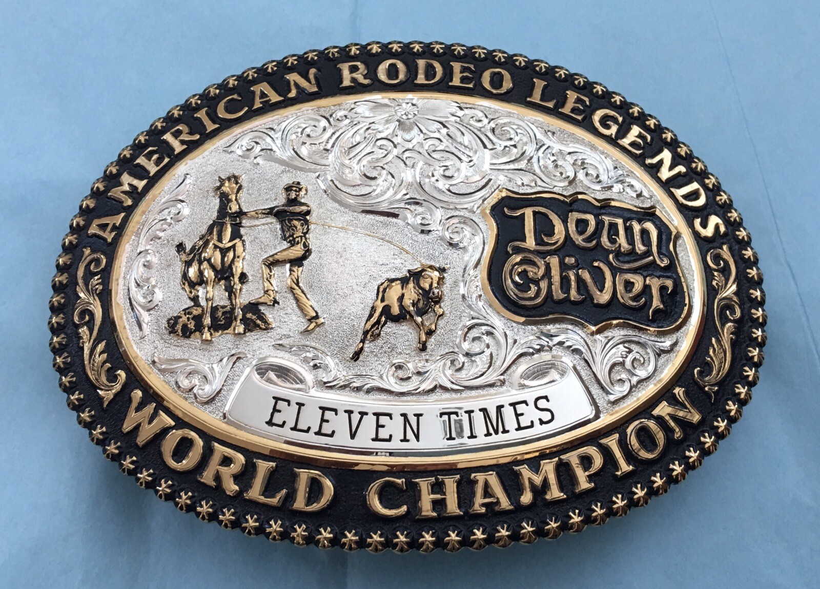 VTG NOS NIB Gist Rodeo Legends Dean Oliver 11X World Champion Trophy ...