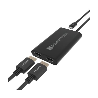SoNNeT DisplayLink USB-C to Dual 4K 60Hz HDMI Adapter | eBay