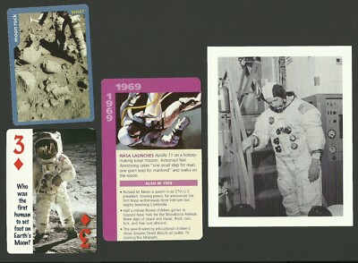 Neil Armstrong Astronaut CARDS Fab Card Collection First Man on Moon ...