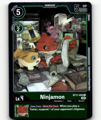 Digimon Ninjamon FOIL Dimensional Phase Common | eBay