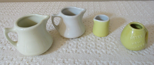 Lot of 4 Hall Vintage Restaurant Creamer Various Sizes | eBay