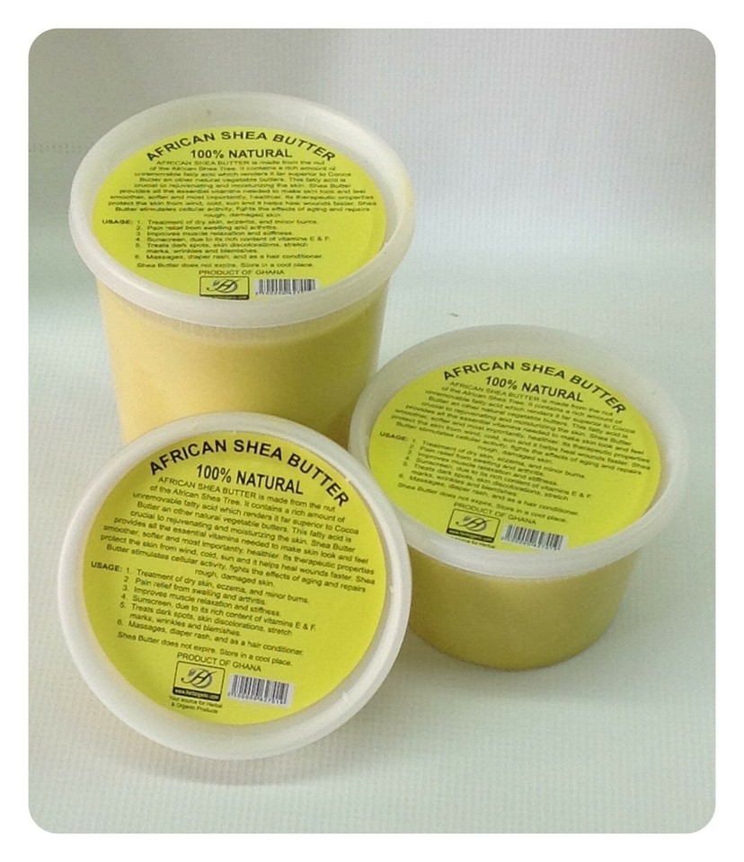 Labels Shea Butter Yellow/Gold Container Stickers 5" Radius same size 8 ...