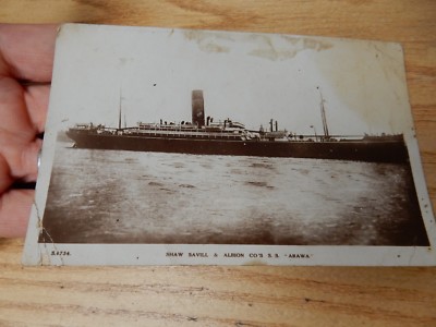 SS Arawa (Shaw, Savill & Albion Line) New Zealand German UBoat U39. | eBay
