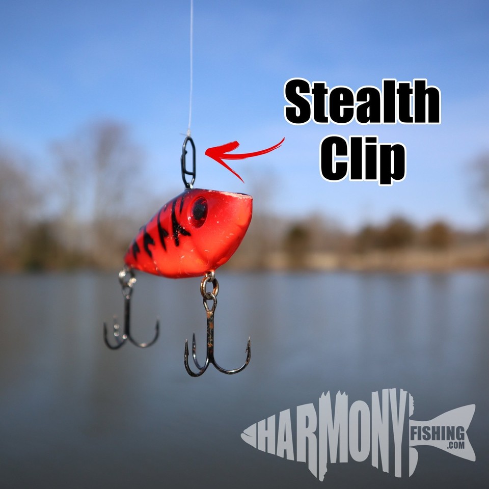 Harmony Fishing Stealth Clips (25 Pack) [Black Stainless] Quick Snaps ...