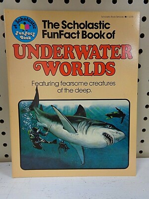 Vintage 1977 Rare The Scholastic Funfact book of Underwater Worlds | eBay