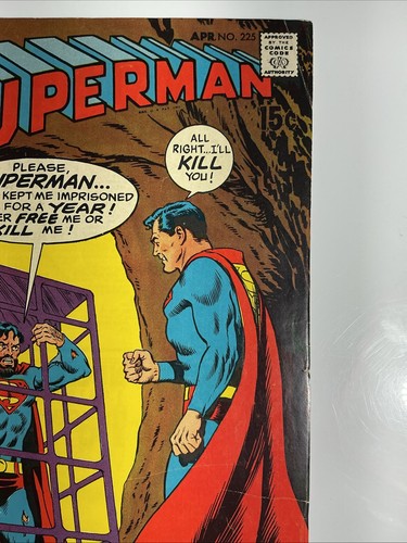 Superman #225 (DC Comics April 1970) for sale online | eBay