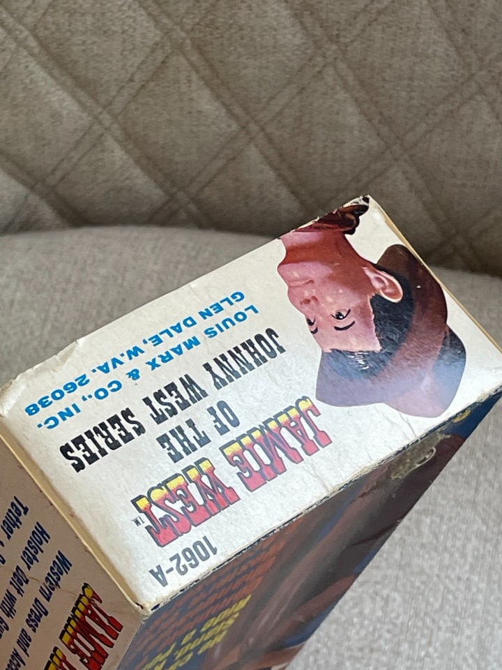 VINTAGE 1962 MARX JOHNNY WEST JAMIE ACTION FIGURE 1062A COMPLETE NEW IN ...