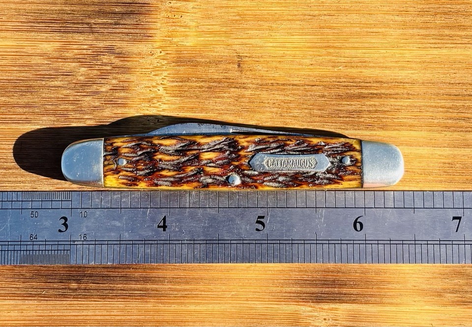 Vintage Cattaraugus 22559 Equal End 2 Blade Eisenhower Knife No Case ...