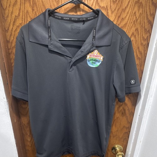 OGIO Brownberry Organic Bread Men's Gray Polo Embroidered Logo Short ...